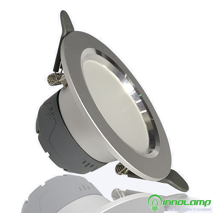 Đèn LED âm trần Downlight 5W mẫu DTG vỏ Bạc viền bạc